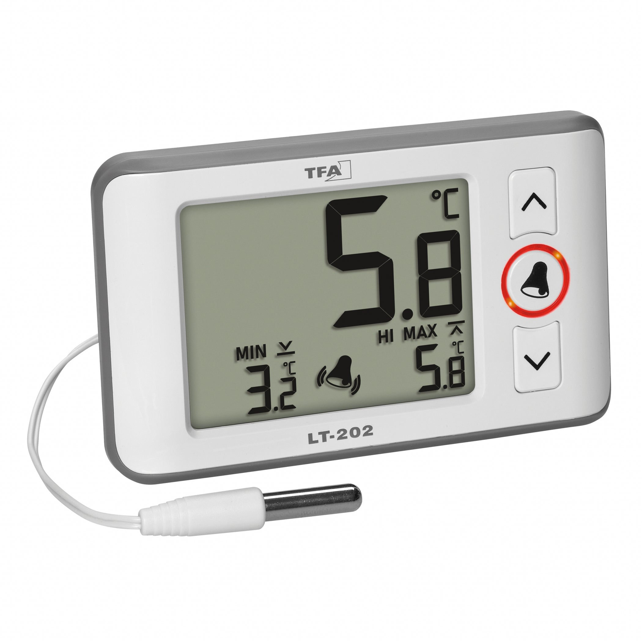 TFA LT-202 Digital Min-Max Thermometer with cable probe — The Temperature Shop
